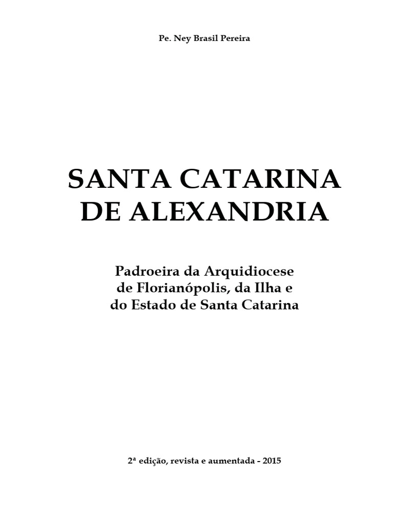 Santa Catarina de Alexandria: História e Festa | PDF | Santo | Papa