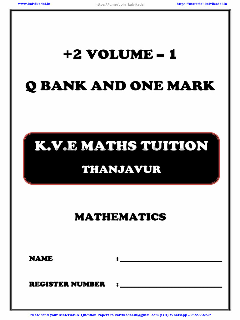 +2 Volume-1 Selected Q-Bank | PDF