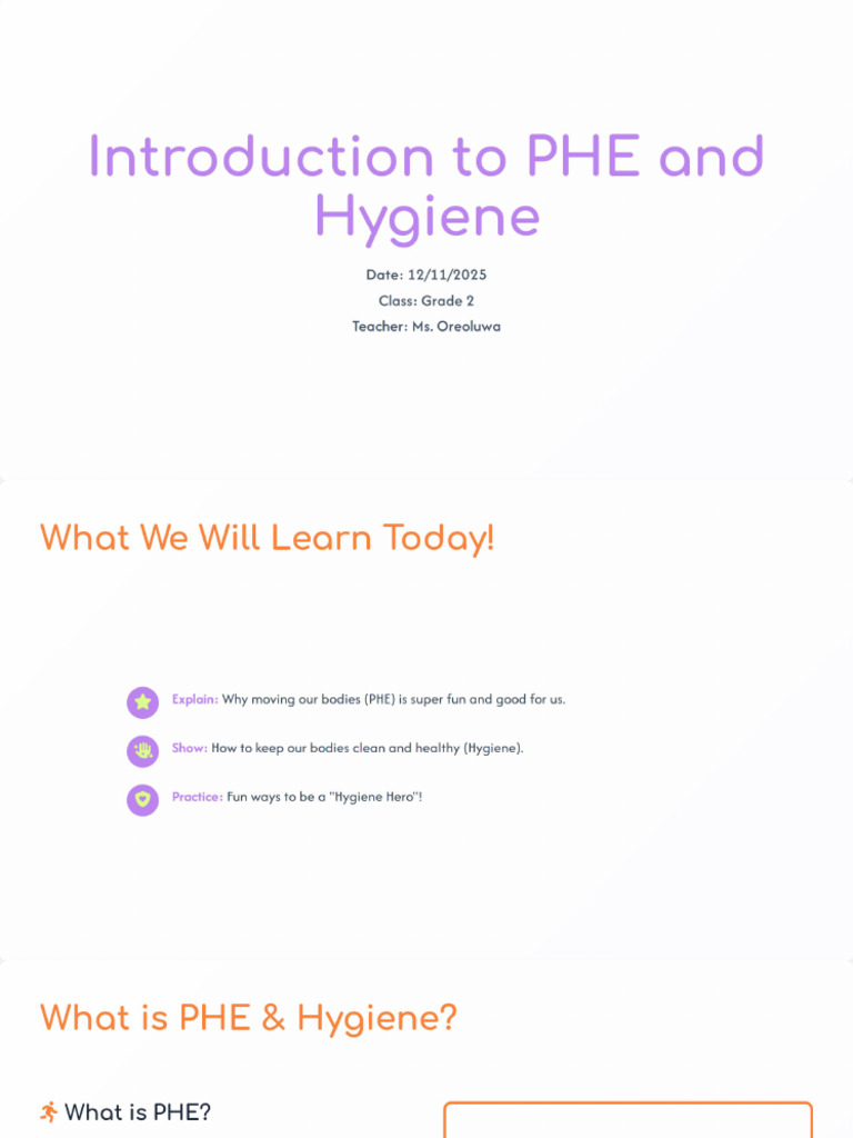 Introduction to PHE and Hygiene | PDF