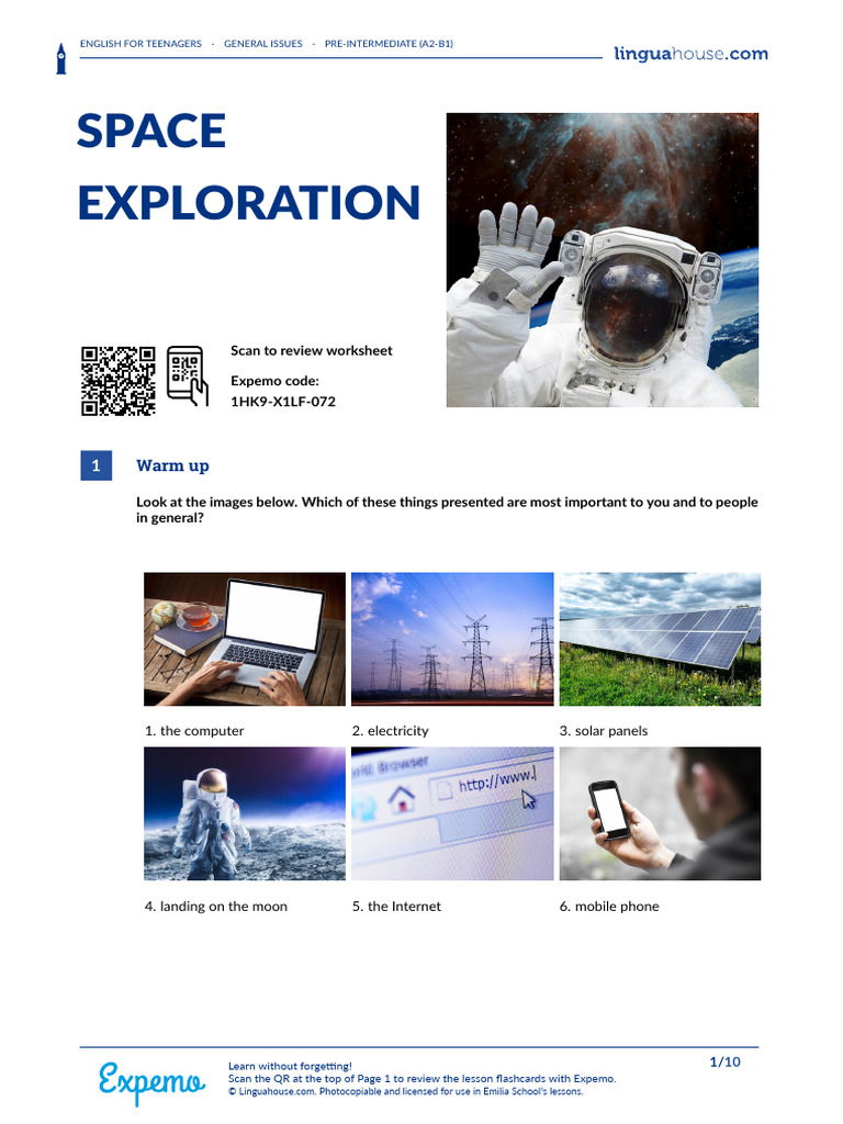 Space Exploration Vocabulary for Teens | PDF | Spacecraft | Space ...