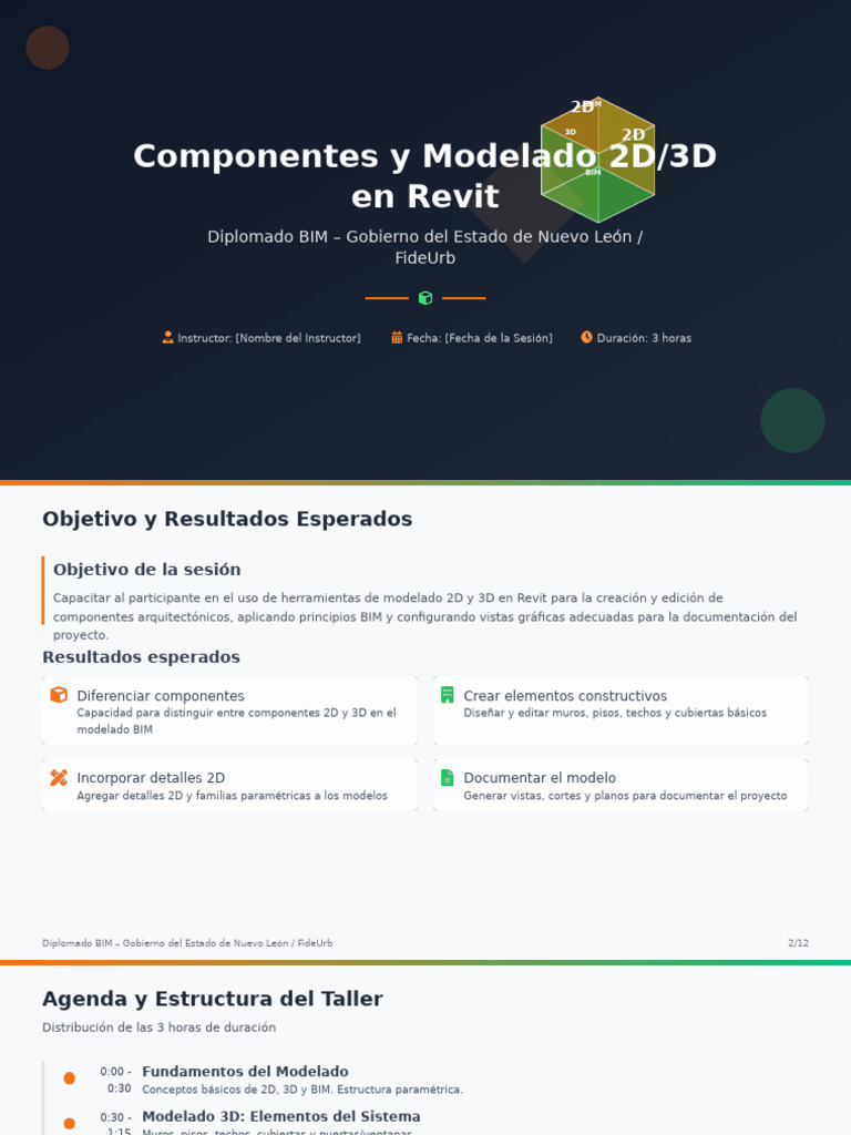 Modelado 2D/3D en Revit para BIM | PDF | Autodesk Revit