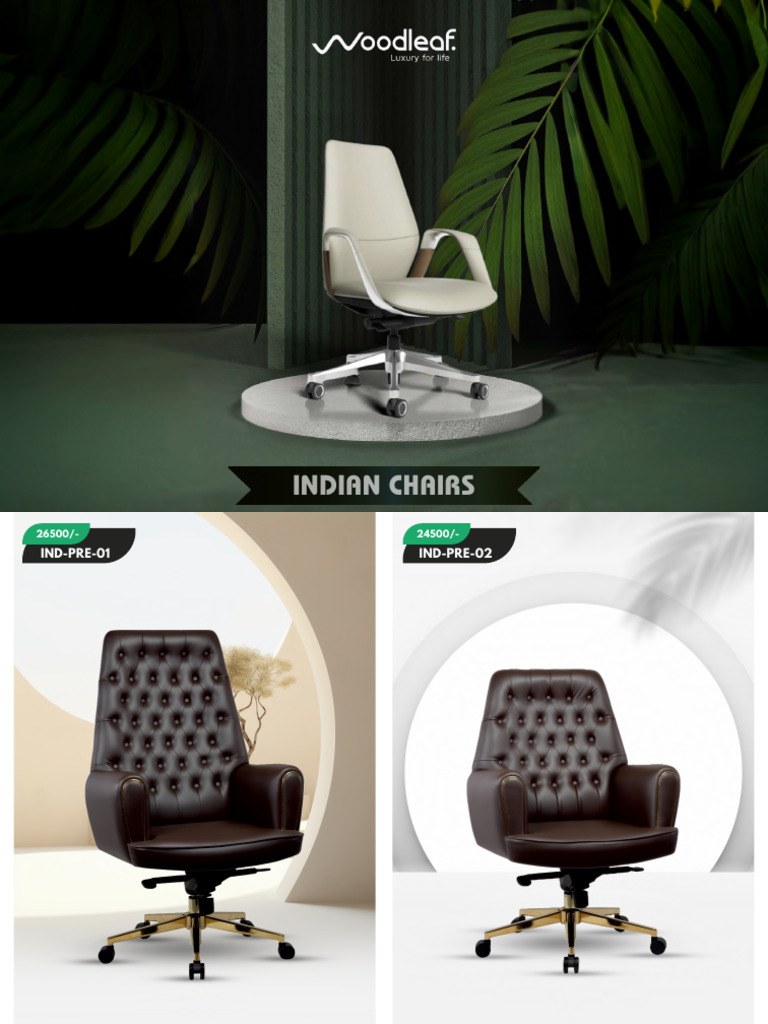 Woodleaf Indian Chairs Catalogue-1 | PDF
