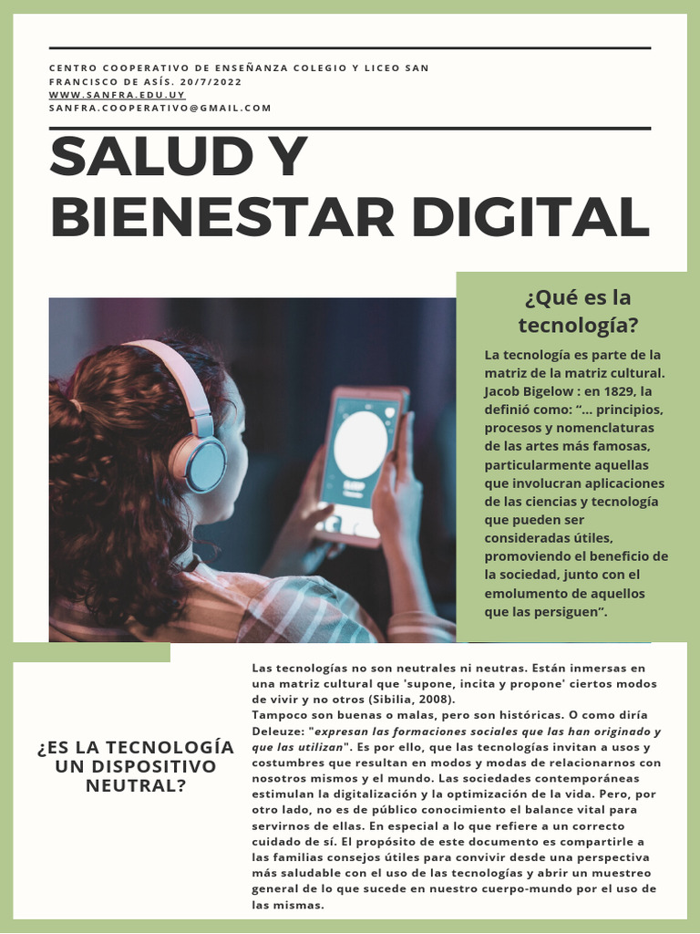 Salud y Bienestar Digital | PDF | Cerebro | Dopamina