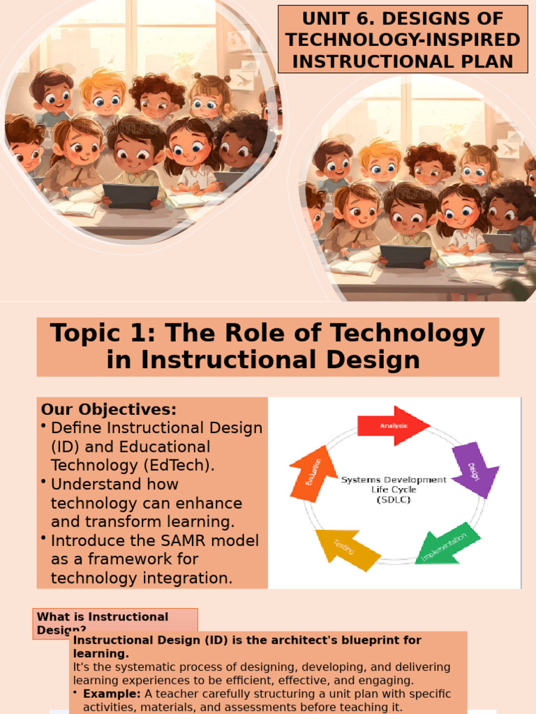 Edtech 104 Unit 6. Designs of Technology - Inspired Instructional Plan ...