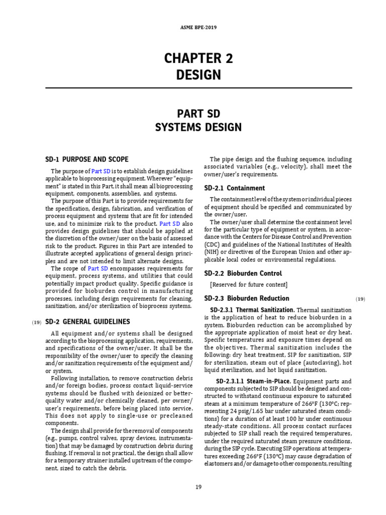 ASME BPE Piping Design Guidelines | PDF | Pipe (Fluid Conveyance ...