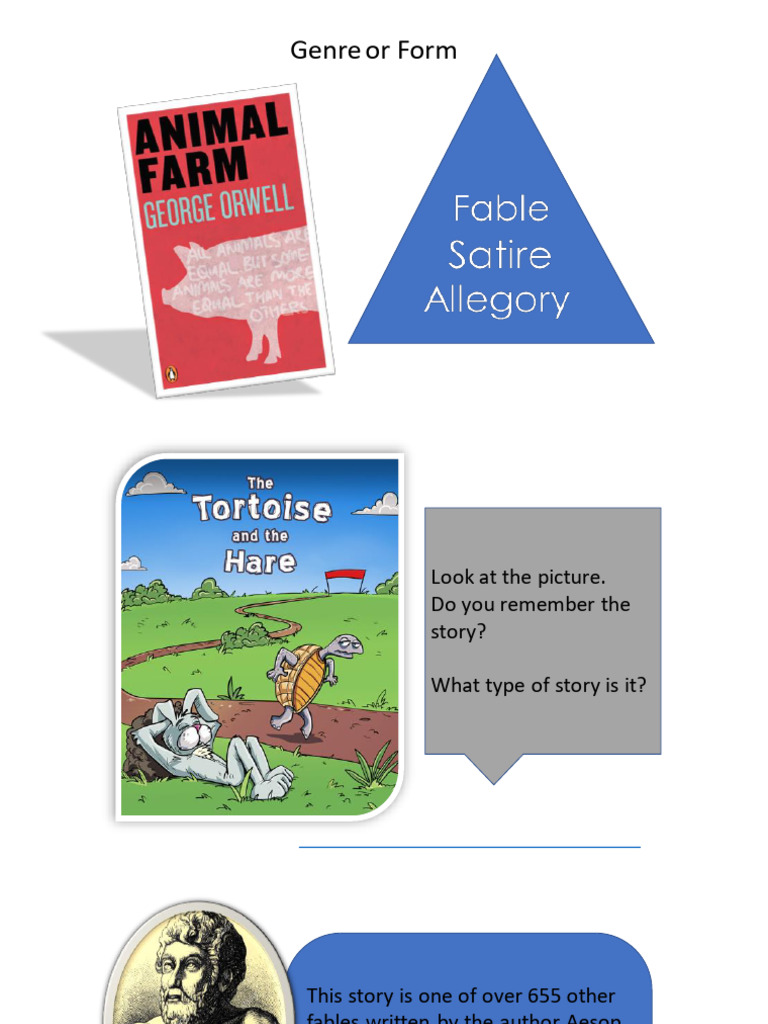 3 Animal Farm Genre Fable Satire Allegory Abridged | PDF | Fable | Satire
