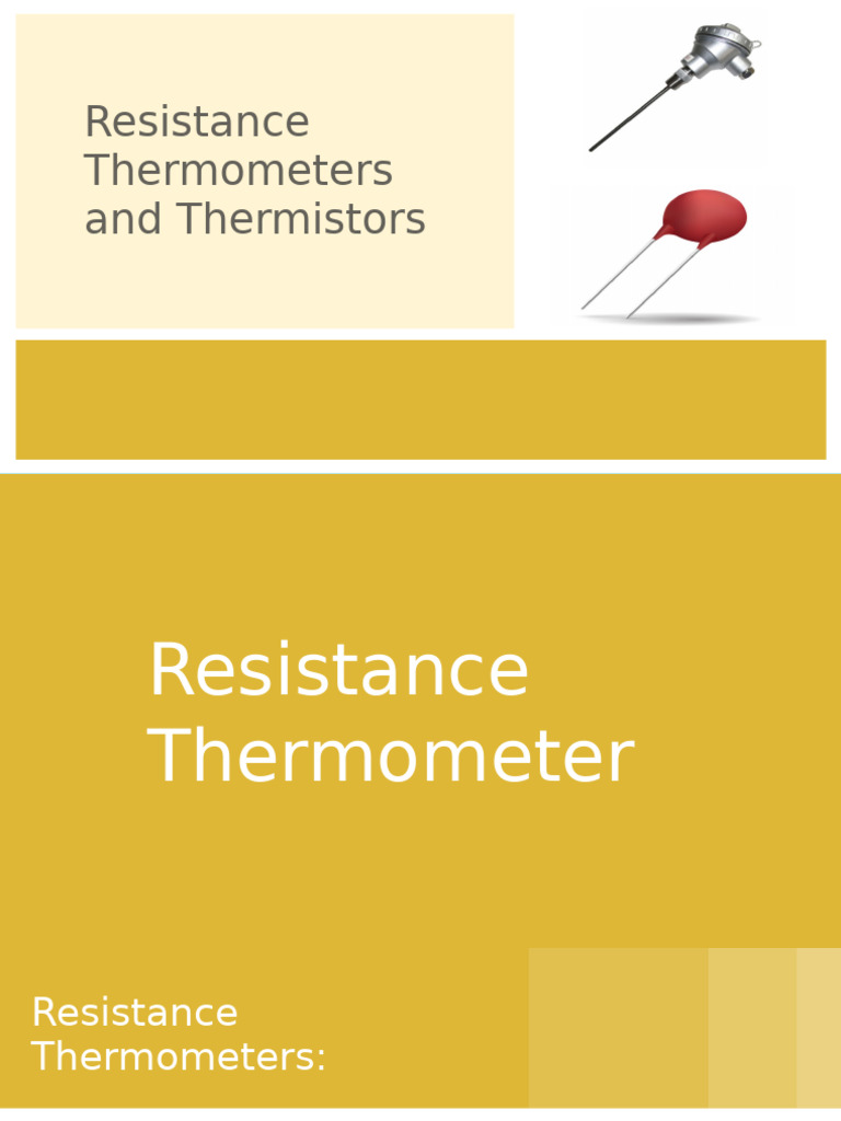 Resistance Thermometer and Thermistors | PDF | Electricity | Electrical ...