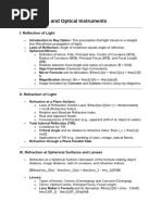 Class 12 Ray Optics Study Notes | PDF