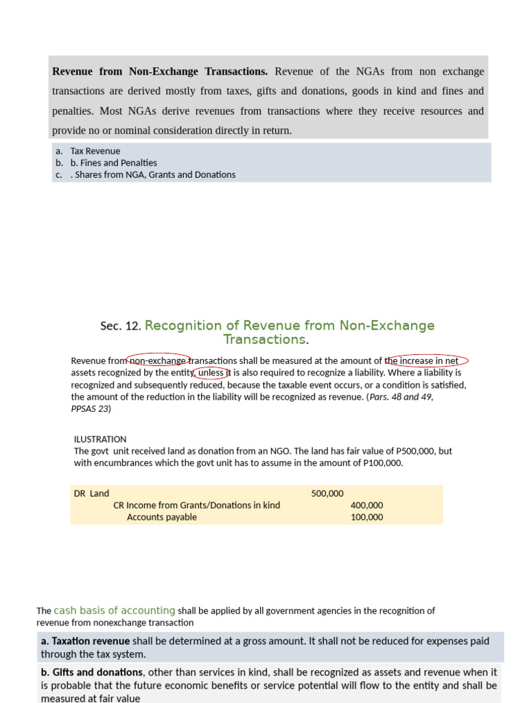 Non-Exchange Revenue Recognition Guide | PDF | Revenue | Debits And Credits