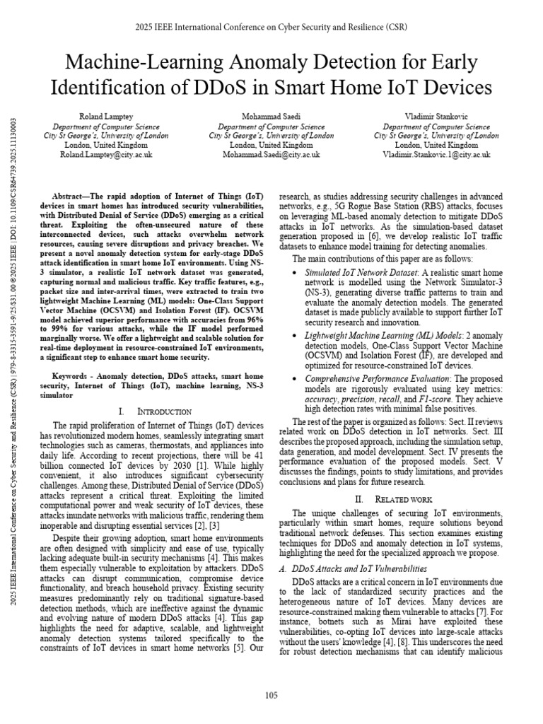 2025 - Machine-Learning Anomaly Detection For Early Identification of ...