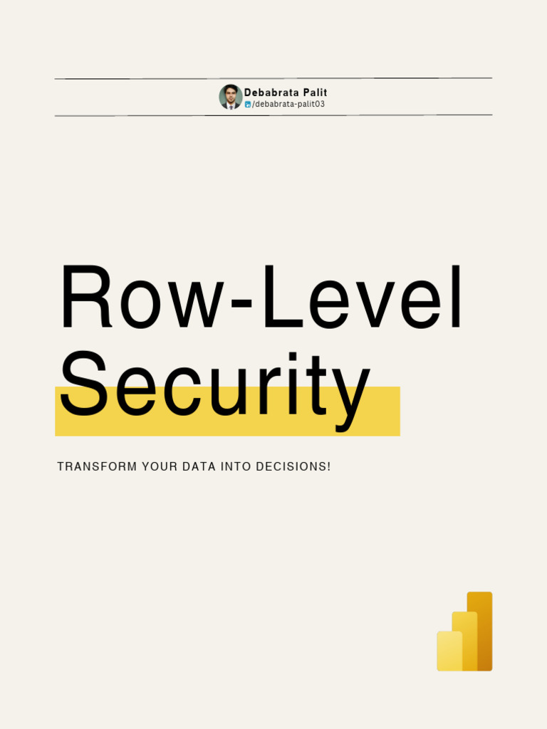Understanding Row-Level Security in Power BI | PDF | Databases | Data ...