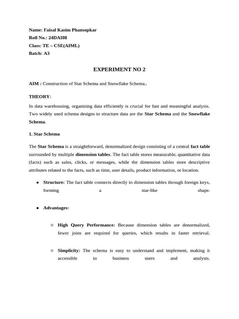 EXPERIMENT NO 2 | PDF | Information Science | Data Management