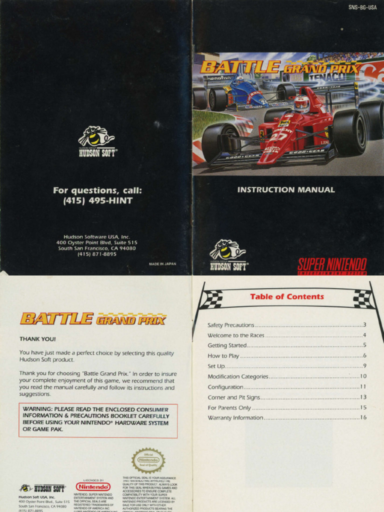 Battle Grand Prix (USA) | PDF