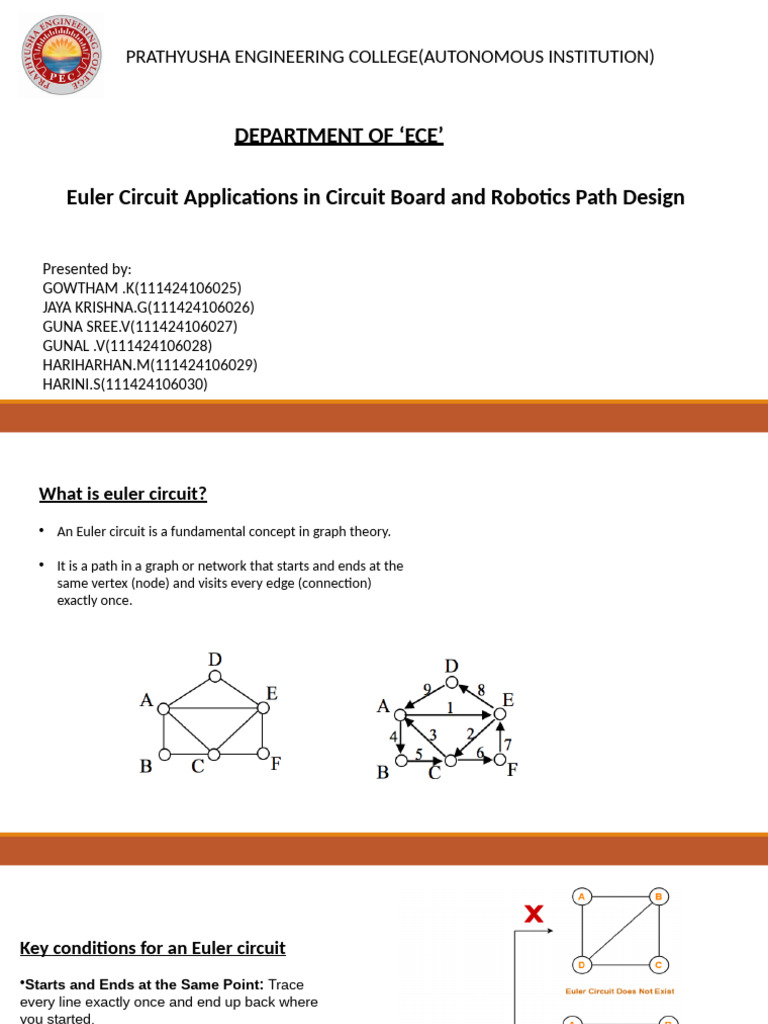 Euler Circuit in PCB and Robotics Design | PDF