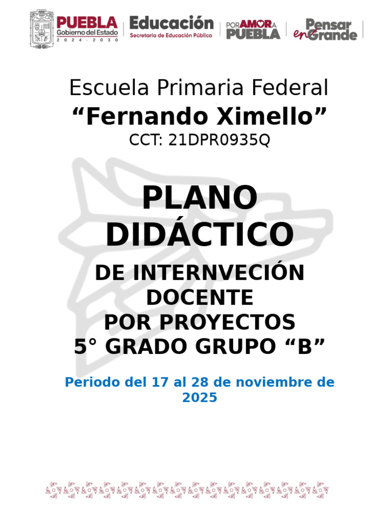 Plan Didáctico Proyectos 5° Grado 2025 | PDF | Legumbres | Entorno natural