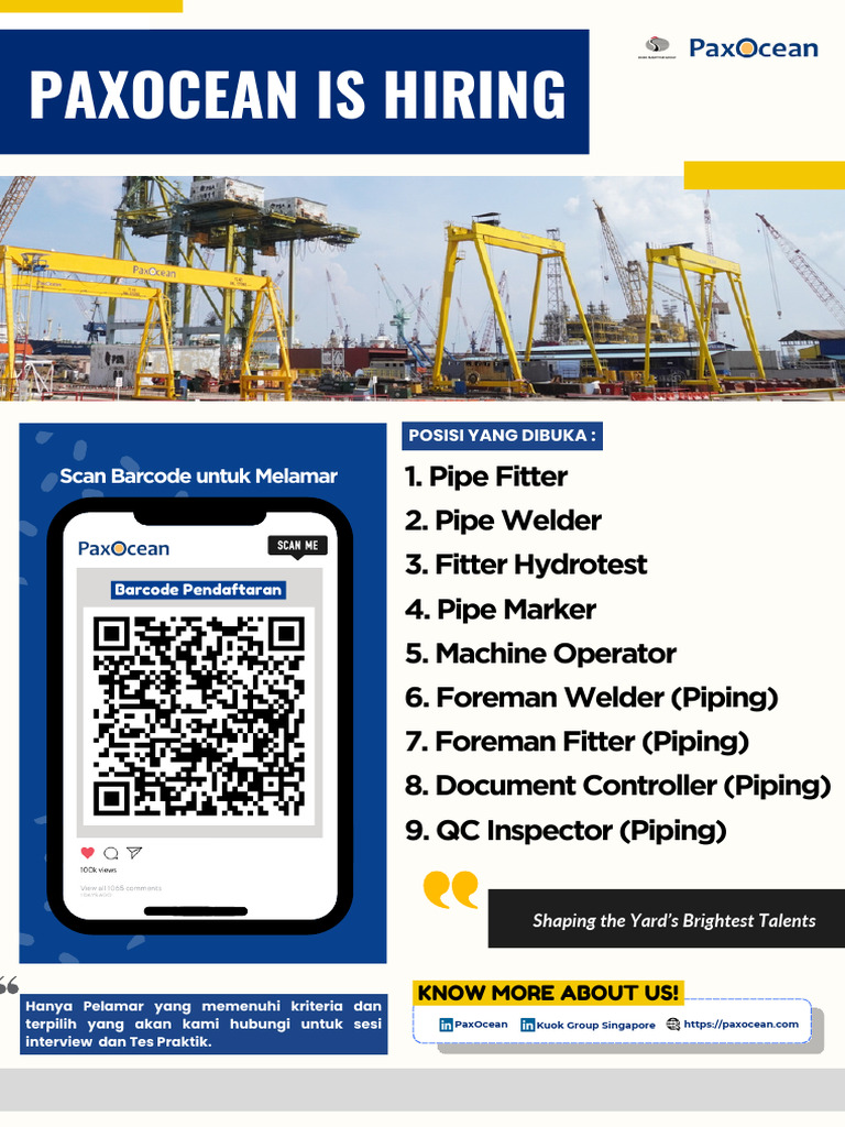 Recruitment PaxOcean Oct - Nov 2025 | PDF