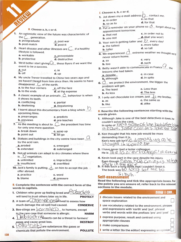 Review Unit 11 | PDF