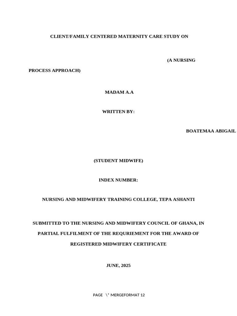 Copy1-Abigail's Chappter 1 and 2 | PDF | Childbirth | Pregnancy
