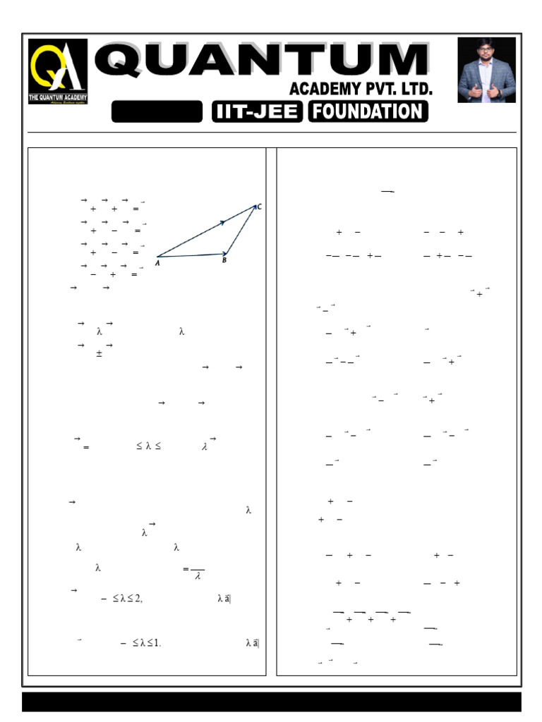 Chapter 10 Vectors | PDF | Euclidean Vector | Angle
