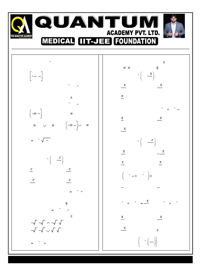 Inverse Trigonometric Functions MCQs | PDF | Function (Mathematics ...