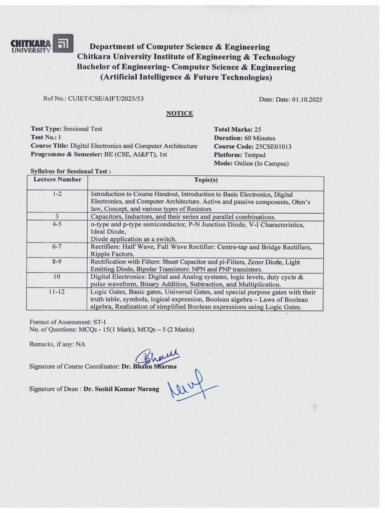 Circular 20251003155959 Aift - Digital Electronics and Computer ...