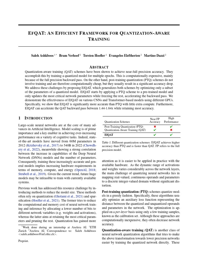 Quantization Aware Training Real | PDF | Matrix (Mathematics ...
