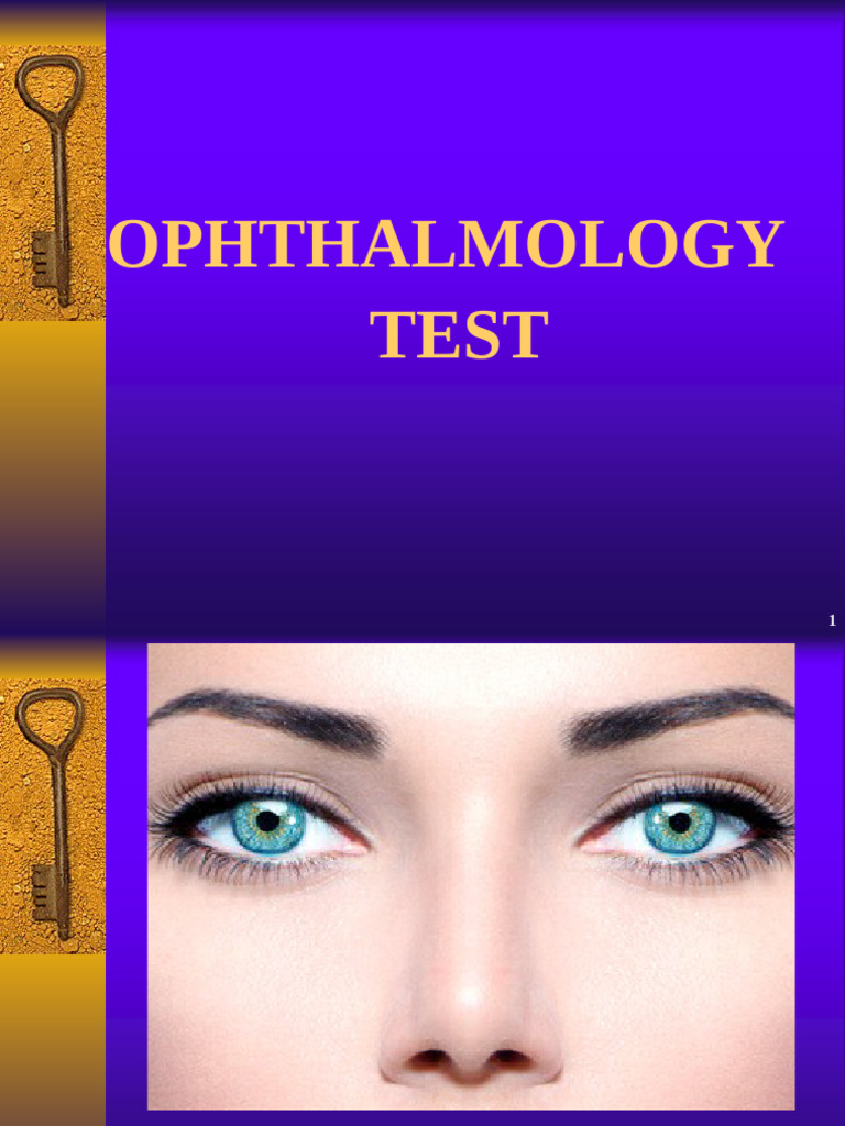 Ophthalmology Test-2 | PDF | Cornea | Vision