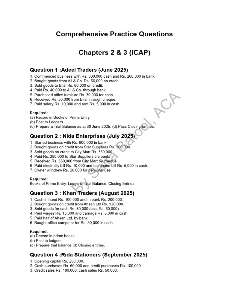 Ch2 Ch3 Practice Questions detail | PDF | Chess Theory | Chess