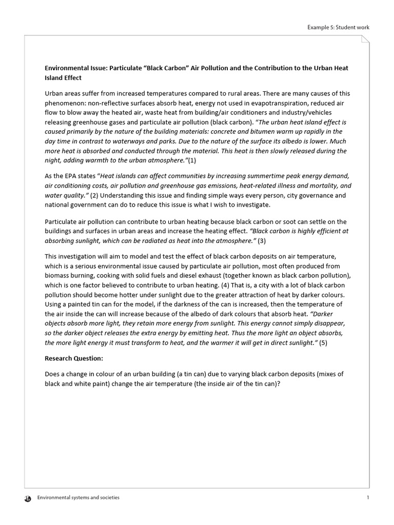 ESS Example 5 - Particulate "Black Carbon" Air Pollution and The ...