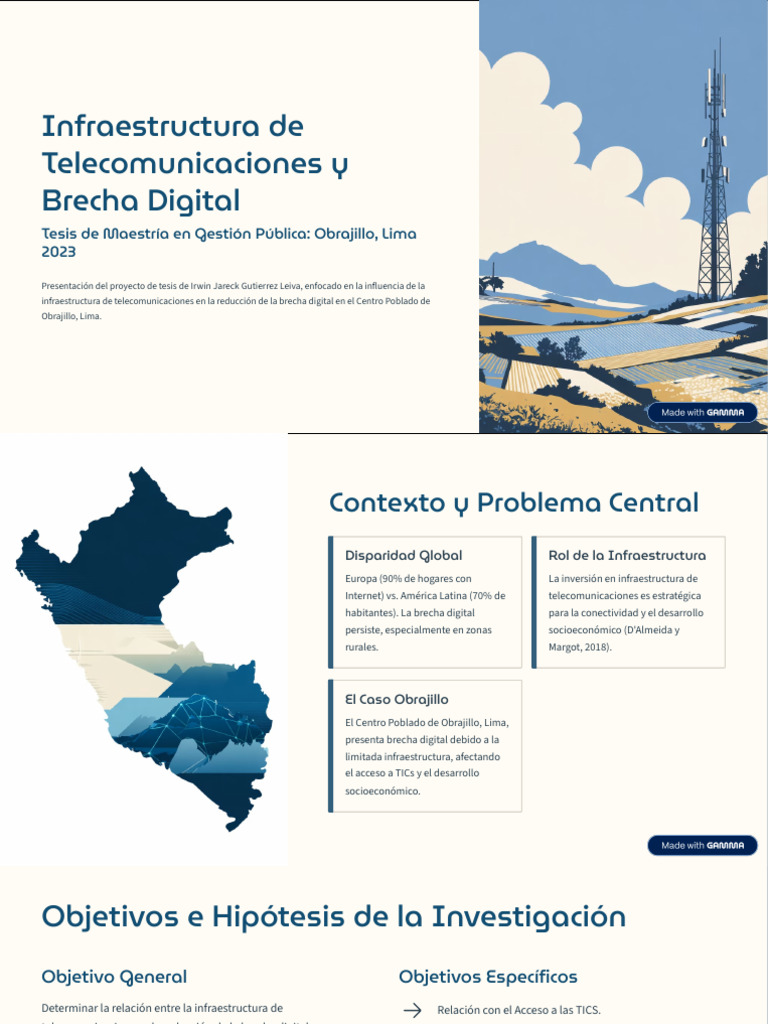 Infraestructura de Telecomunicaciones y Brecha Digital | PDF | Telecomunicaciones | Tecnología ...