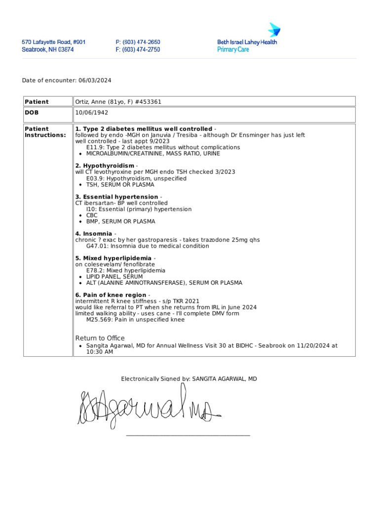Patient Instructions 2 | PDF