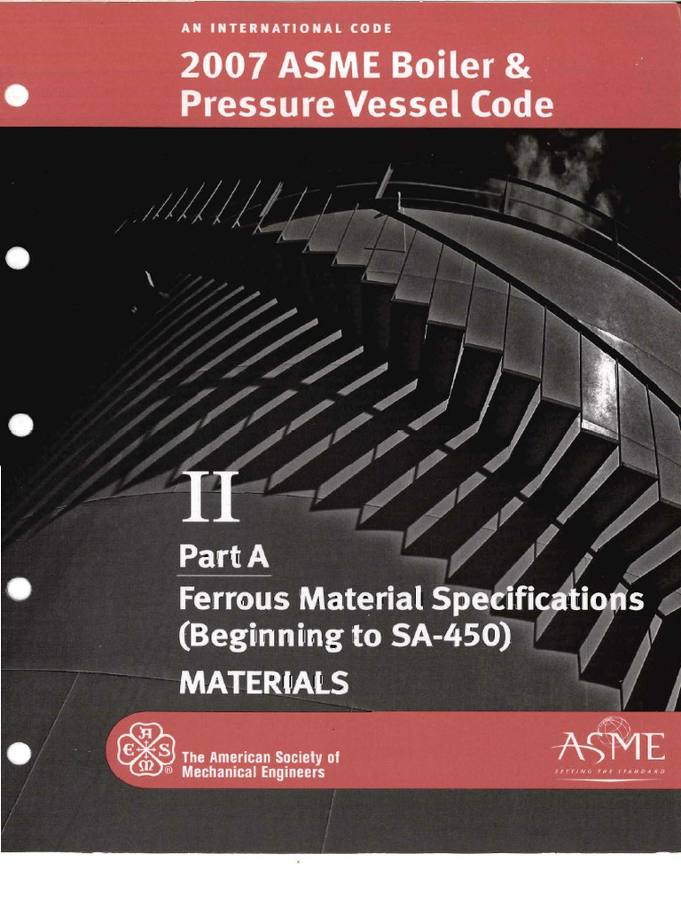 ASME Sec II Part A (Inicio A SA 450) (2007) | PDF