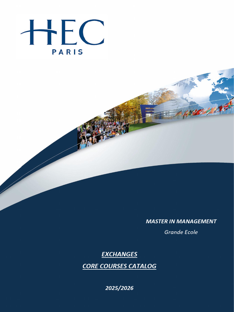 Master in Management Core Courses 2025 | PDF | Option (Finance ...