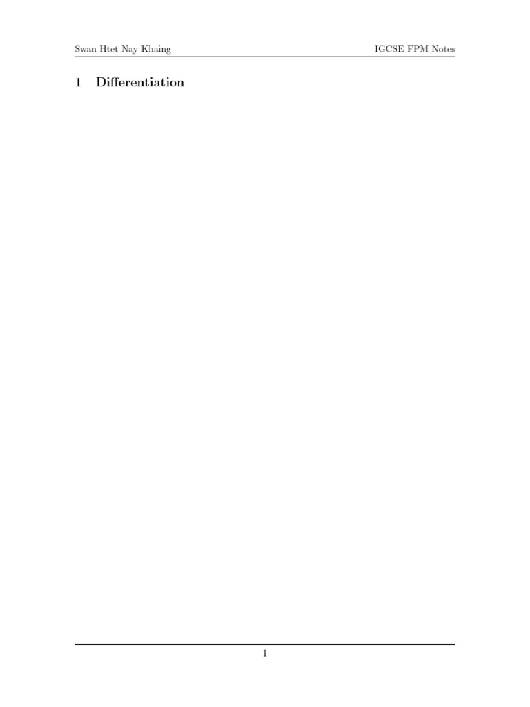 Igcse FPM | PDF | Velocity | Quadratic Equation