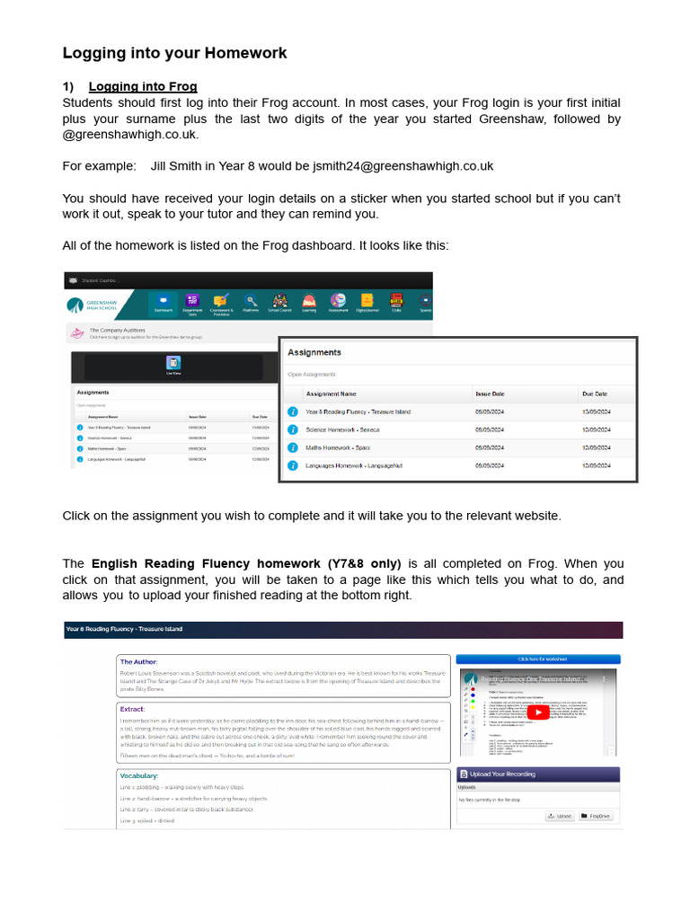 How to Log into Homework Platforms | PDF | Login