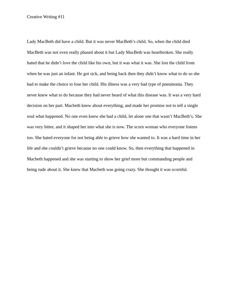 Creative Writing #11 | PDF