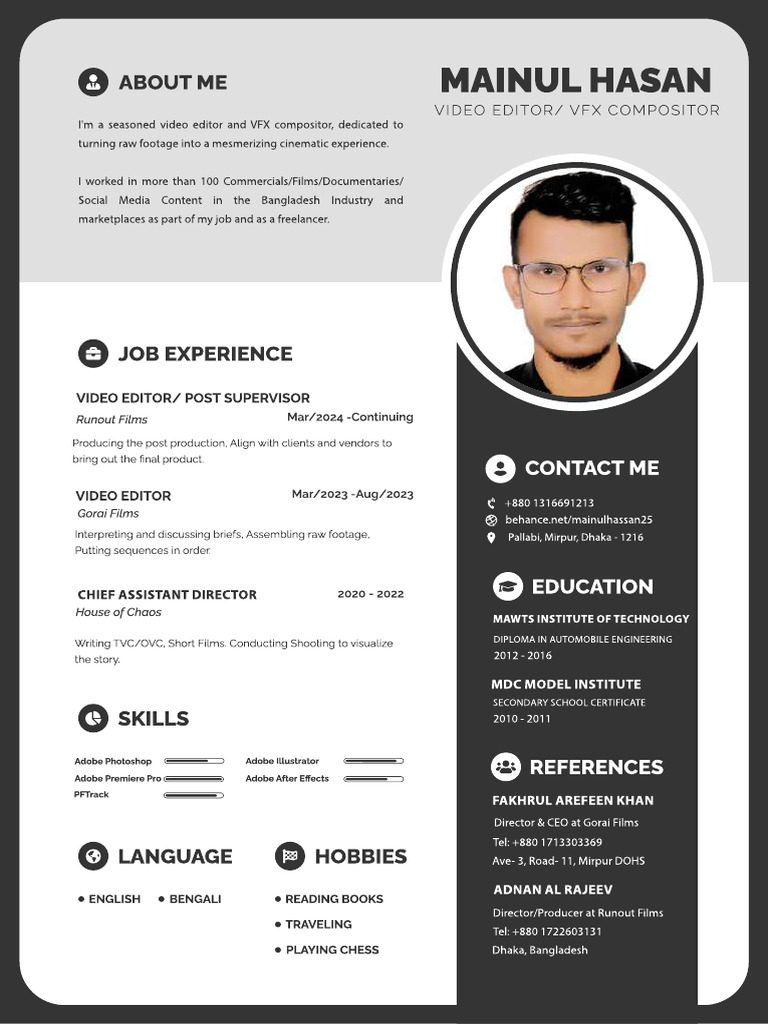 Mainul Hasan Resume Compressed | PDF
