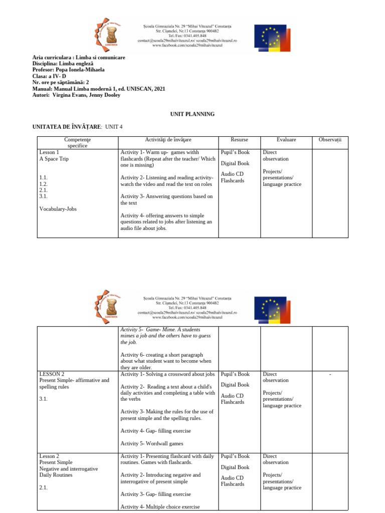 Clasa A 4-A | PDF | Linguistics | Human Communication