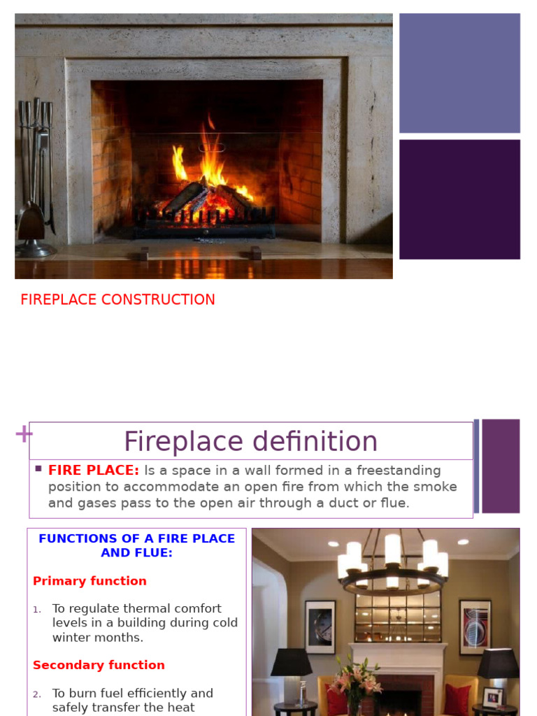 Fireplace Construction and Terminology Guide | PDF | Chimney | Fireplace