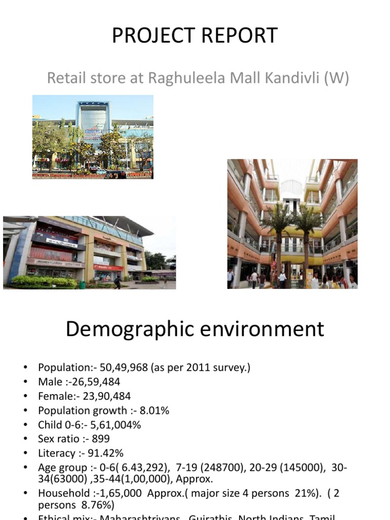 Project Report: Retail Store at Raghuleela Mall Kandivli (W) | PDF ...