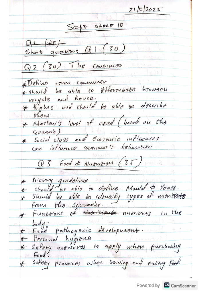 Grade 10 Scope | PDF