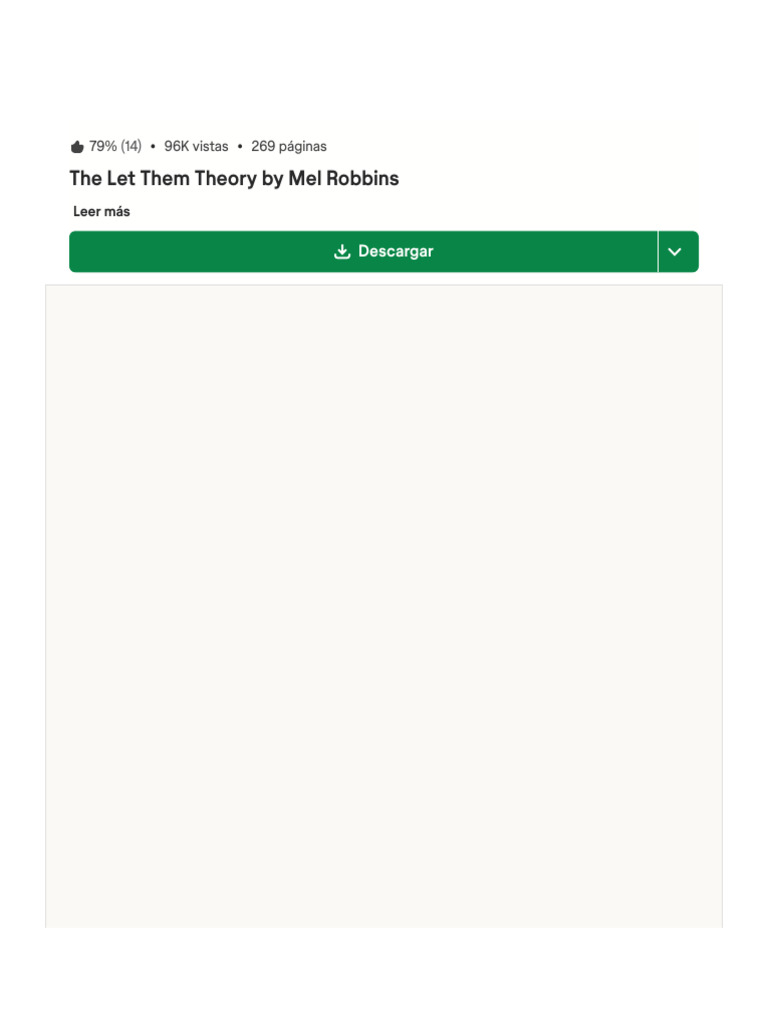 La Teoría Let Them de Mel Robbins | PDF