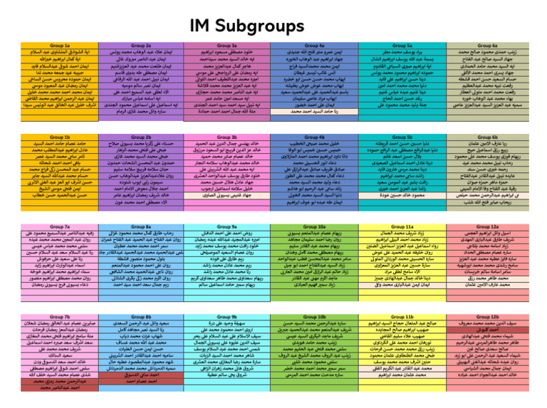 Internal Medecine Sub Groups | PDF