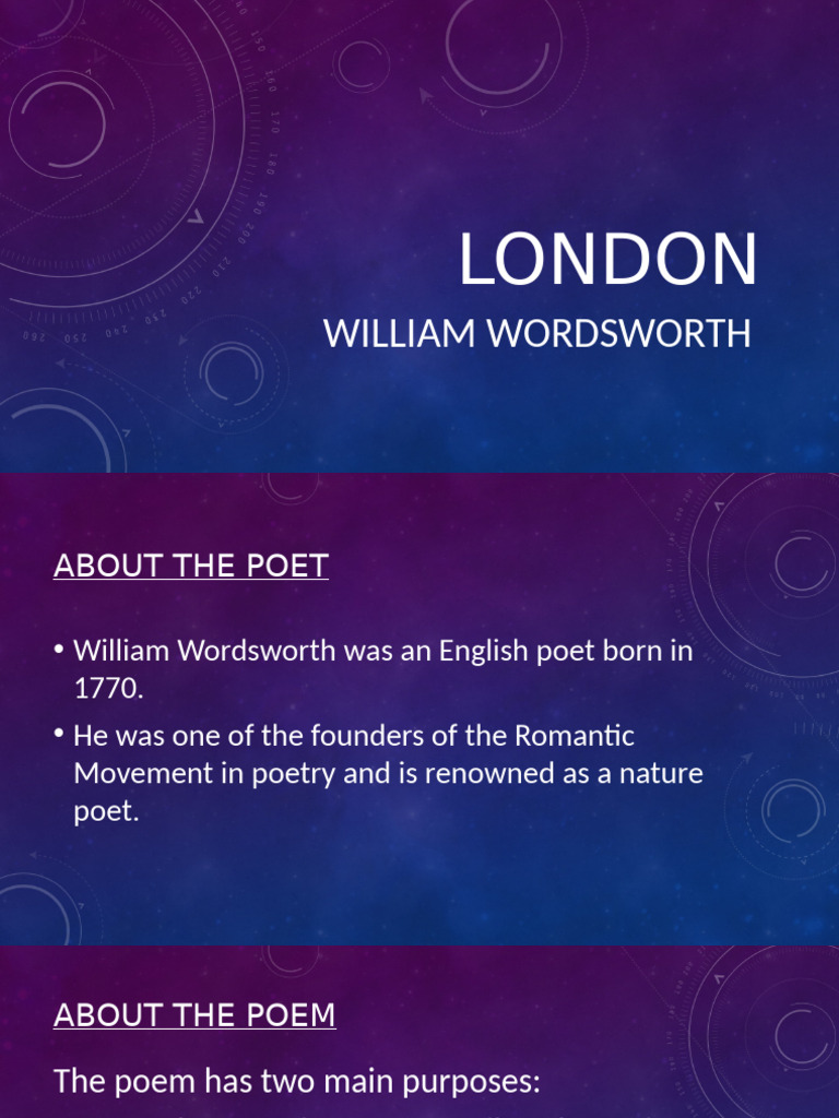 Analysis of Wordsworth's "London 1802" | PDF | Poetry | Sonnets