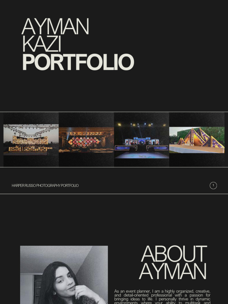 Ayman Kazi Event Planning Portfolio | PDF
