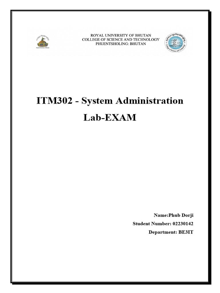 Lab Exam FInal | PDF | Secure Shell | Sudo