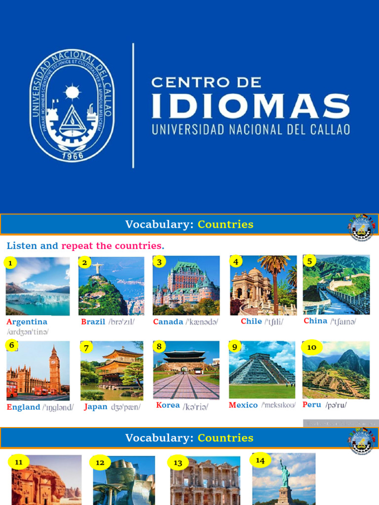 Learn Country Names and Conversations | PDF