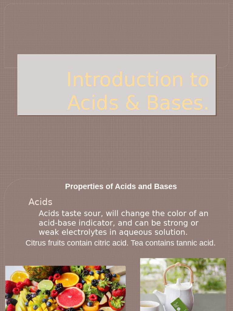 Understanding Acids and Bases Basics | PDF | Acid | Hydroxide