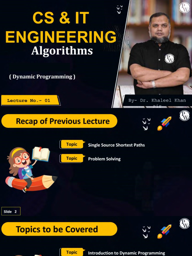 Dynamic Programming 01 - Class Notes | PDF