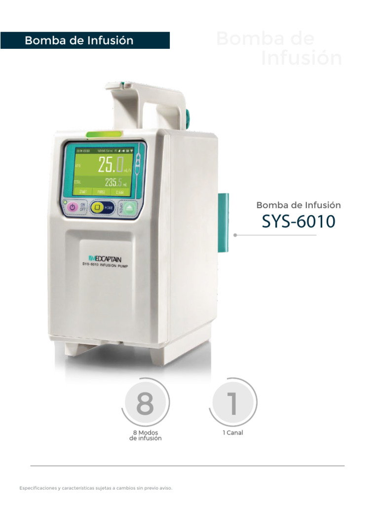 Bomba de Infusion Sys6010 | PDF | Humedad